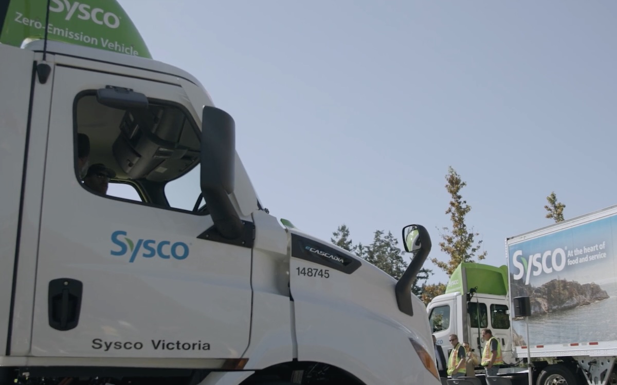 Sysco Canada adopts first electric trucks - Truckstop Canada